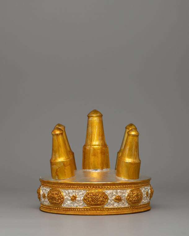 Torma Mandala Offering Set | Tibetan Copper Ritual Art – Evamratna