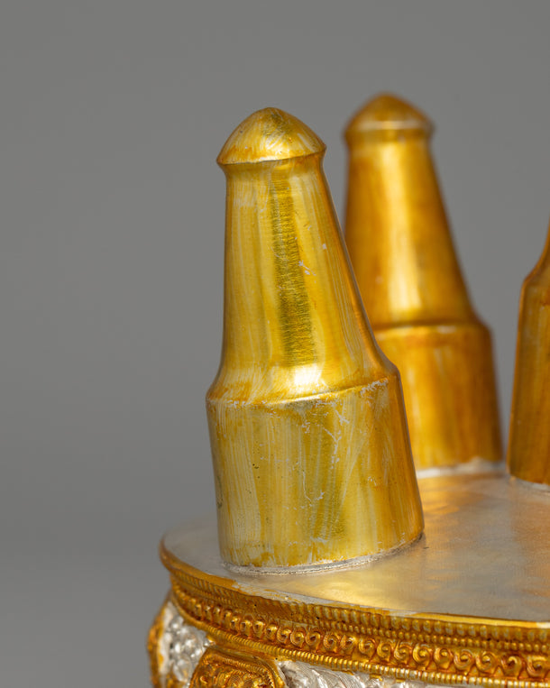 Torma Mandala Offering Set | Tibetan Copper Ritual Art – Evamratna