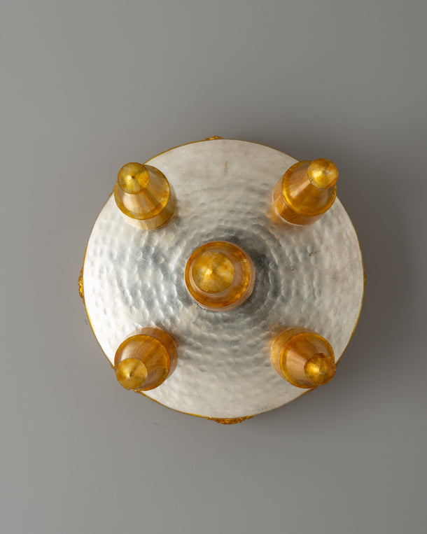 Torma Mandala Offering Set | Tibetan Copper Ritual Art – Evamratna