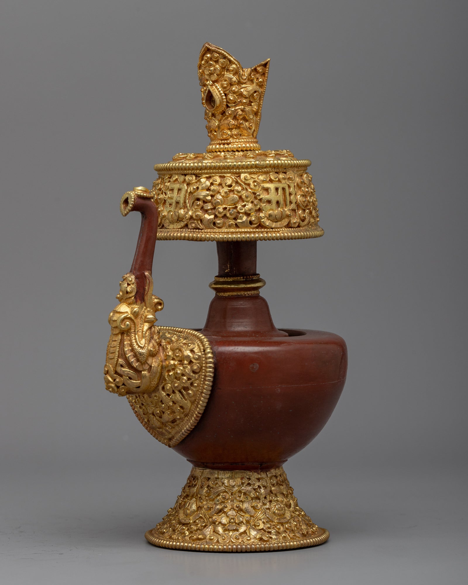 Tibetan Copper Bhumba Set | Sacred Tibetan Offering for Spiritual Prac