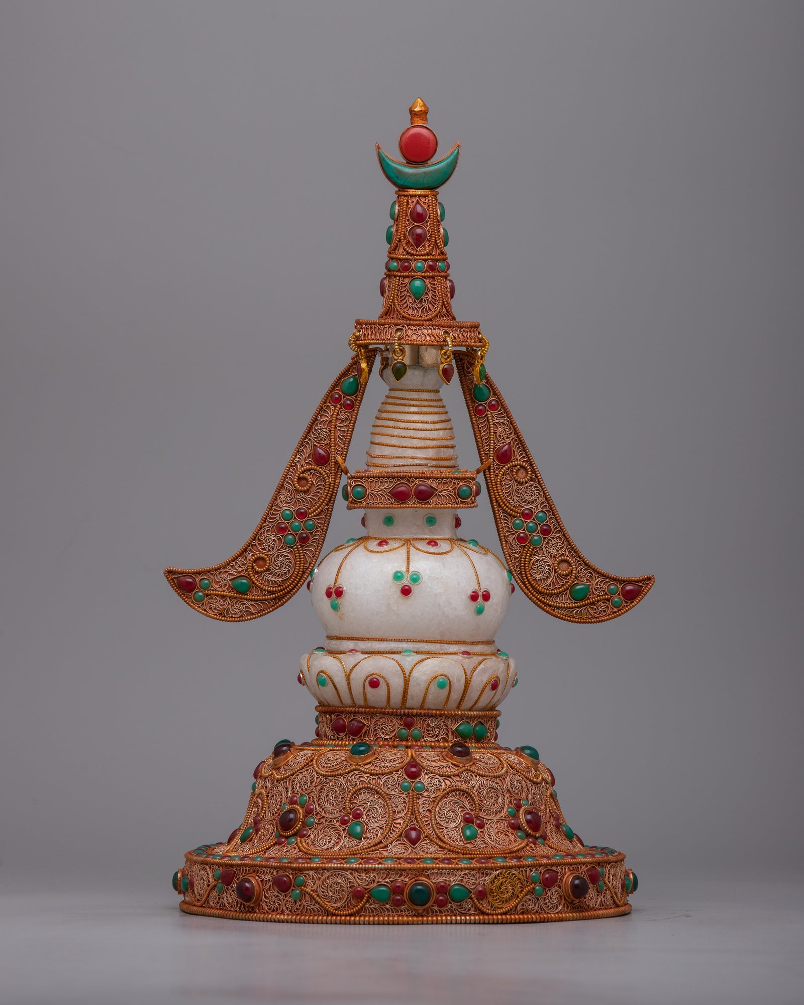 Crystal Buddhist Stupa | Buddhist Shrine for Meditation Space