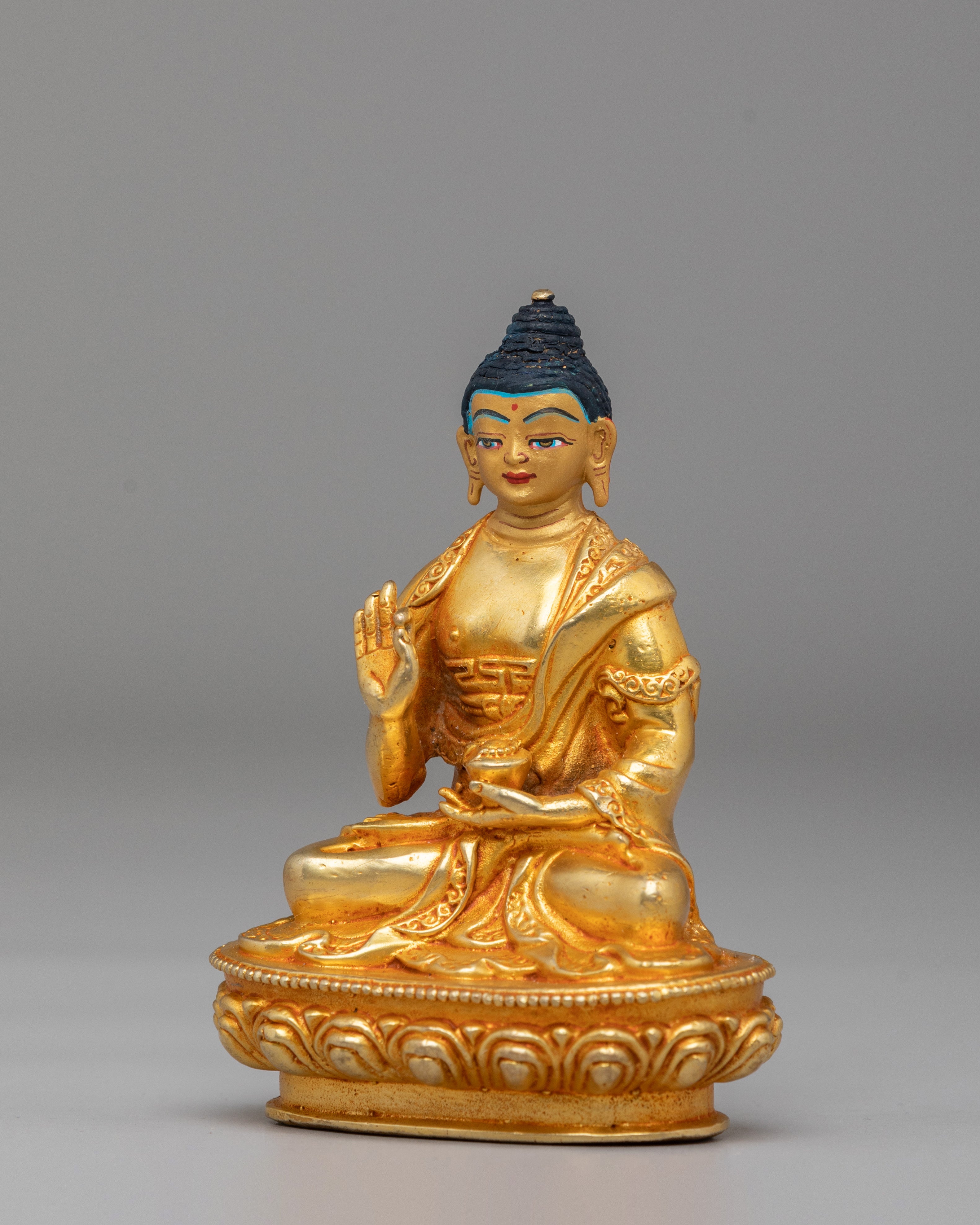 Handmade Amogasiddhi Statue | Copper Body with 24K Gold Plating – Evamratna